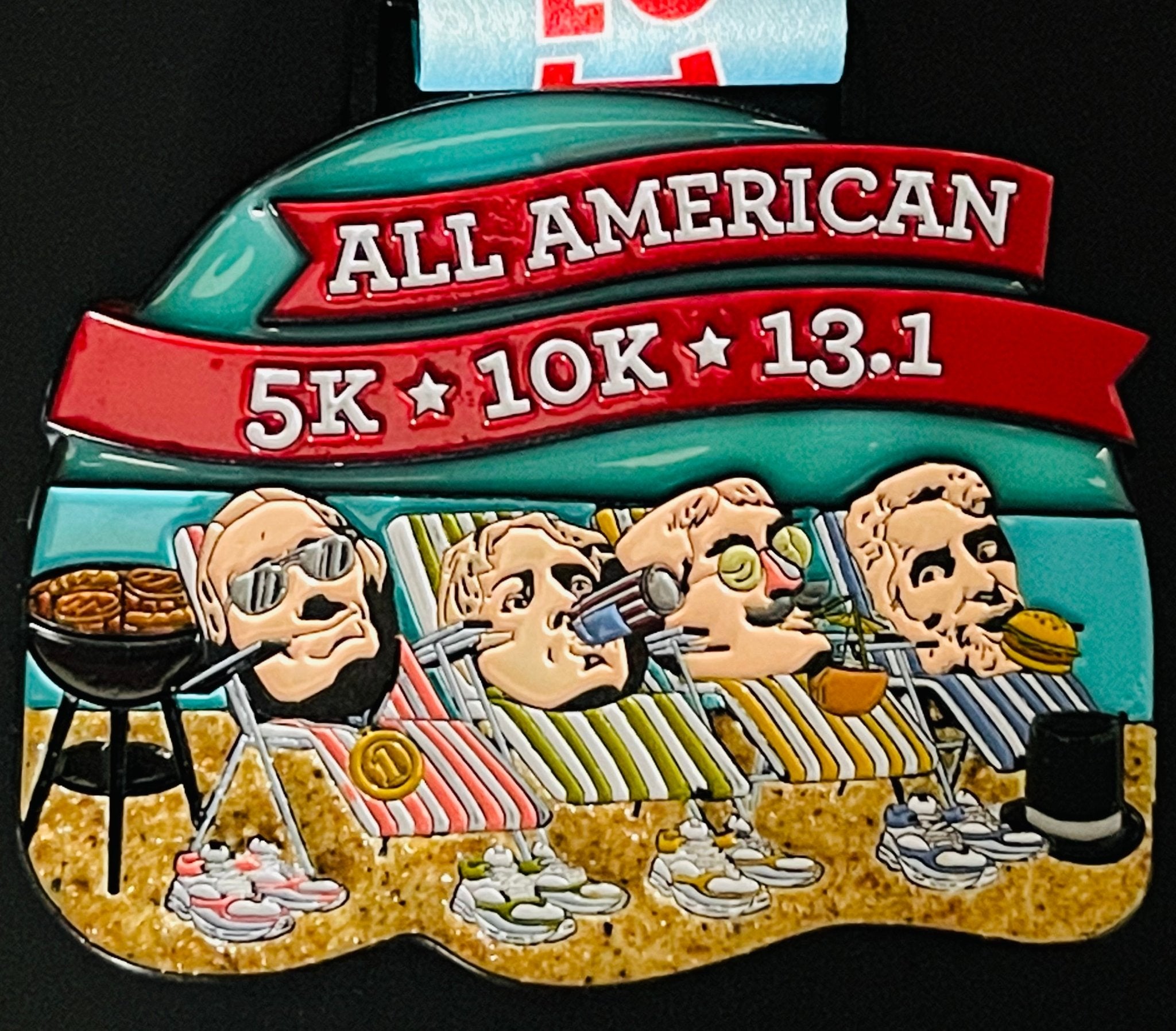 All-American 5K/10K/13.1 Finisher Medal - Medal Dash